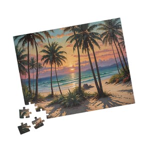 Tropical Puzzle Relaxing Tropical Beach Puzzle, Tropical Jigsaw Puzzle ...