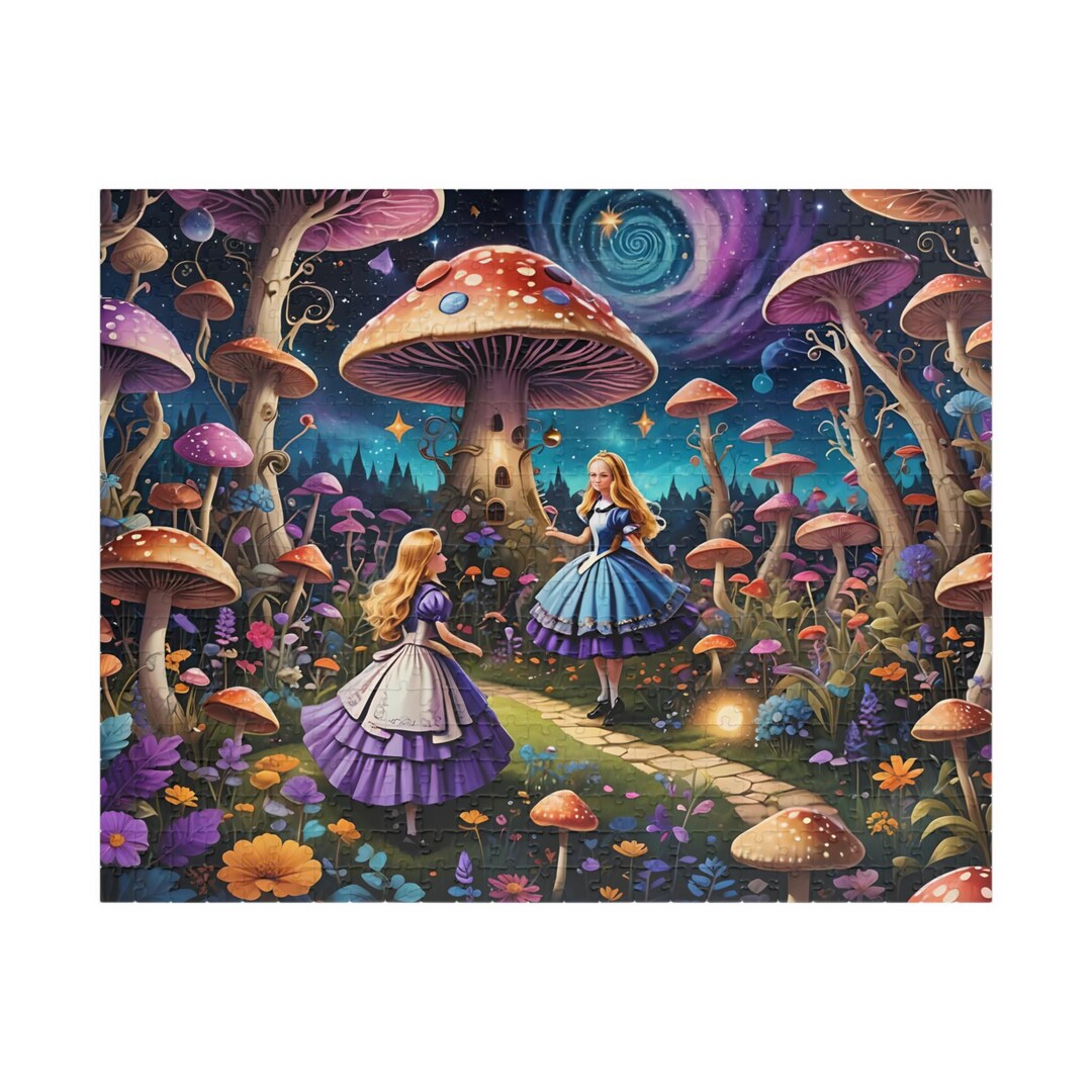 Fairy Tale Puzzle Enchanting Mushroom Puzzle, Magic Mushroom Puzzle ...