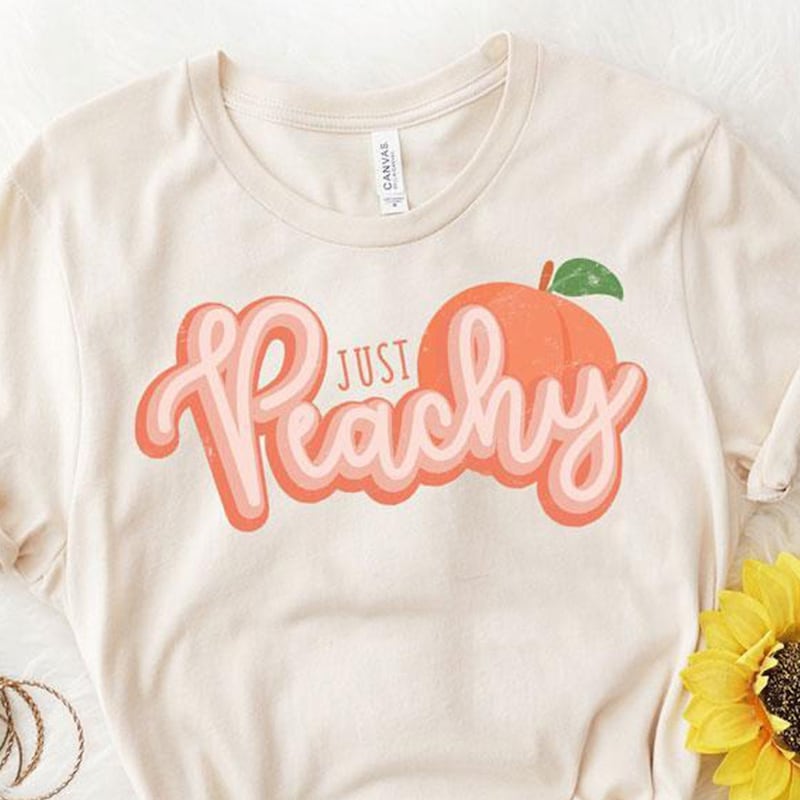 Just Peachy Shirt - Etsy