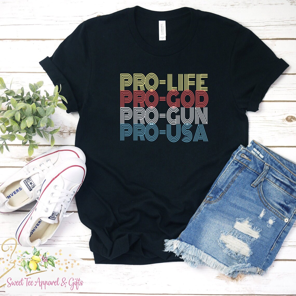 Pro-life Pro-god Pro-gun Pro-usa Made in the U.S.A T-shirt - Etsy