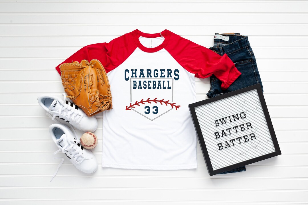 Boys Baseball Team Shirt Personalized Team Name and Number Game Day - Etsy