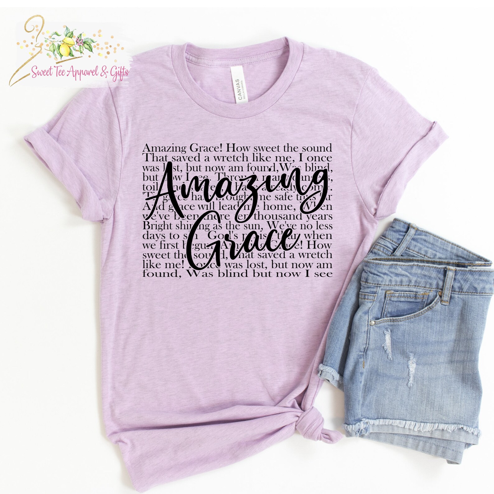 Amazing Grace T-shirt Christian Shirt Ladies Christian - Etsy