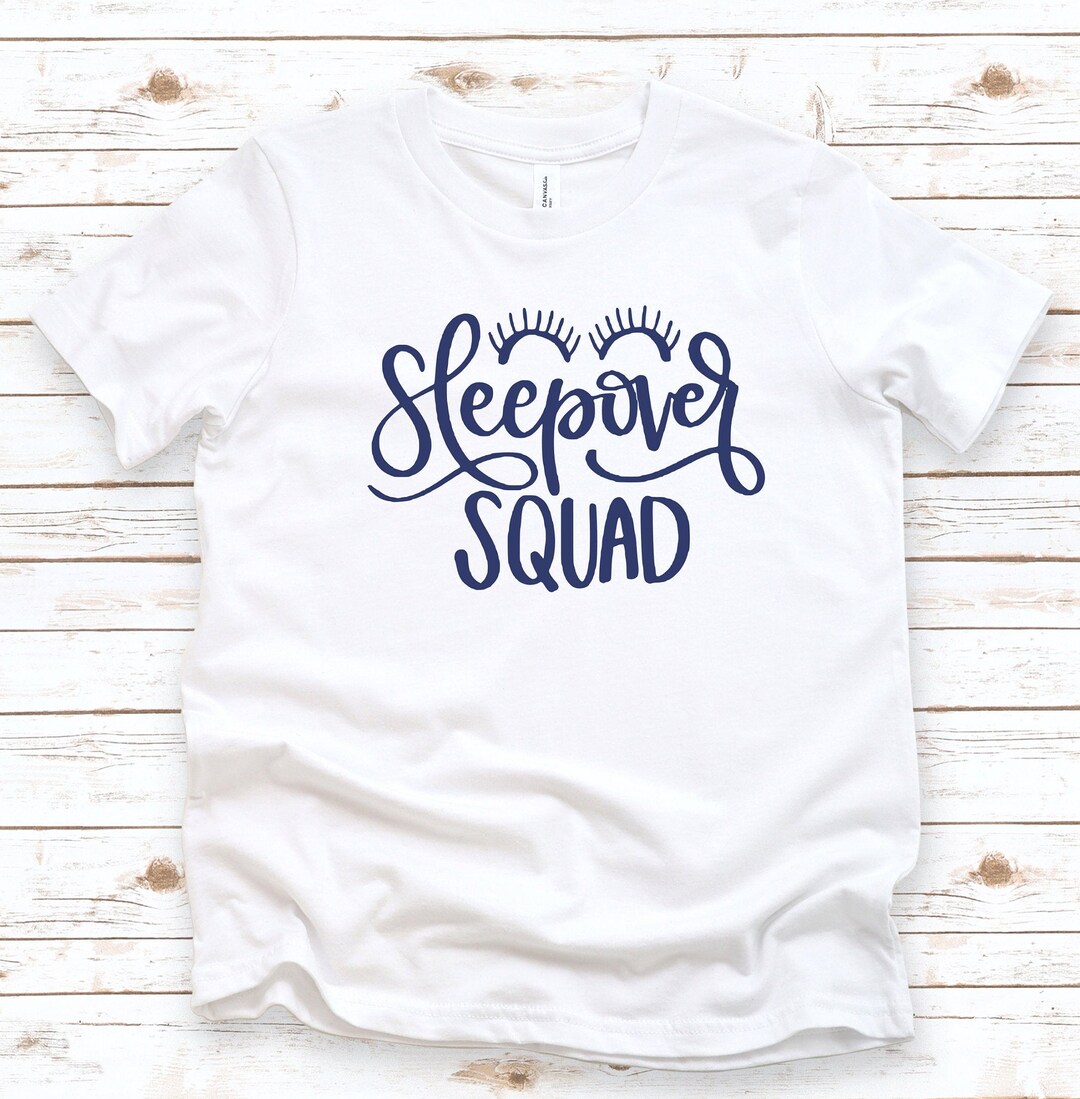 Sleepover Squad T-shirt - Slumber Party Shirt - Gifts for Girls ...