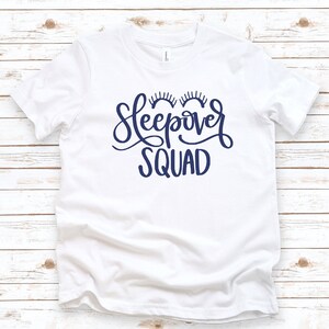 Sleepover Squad T-shirt - Slumber Party Shirt - Gifts for Girls ...