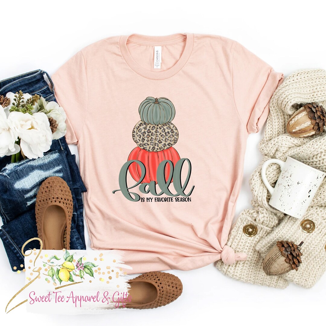 Fall is My Favorite Season T-shirt Pumpkin Fall Shirt - Etsy