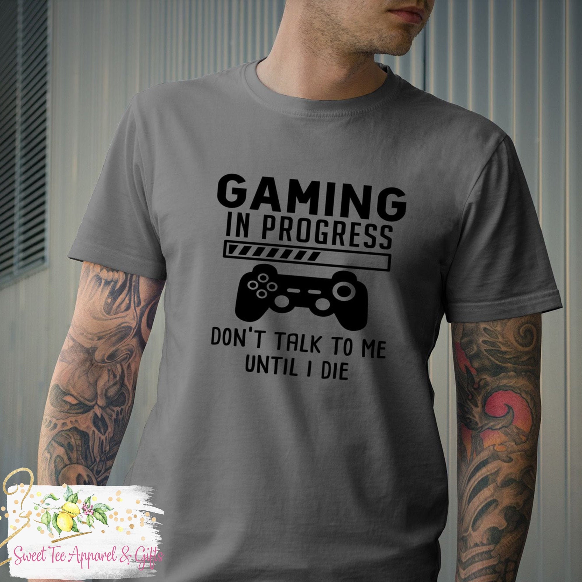 Gaming in Progress T-shirt - Gamer Shirt - Don't Talk to Me Until I Die ...