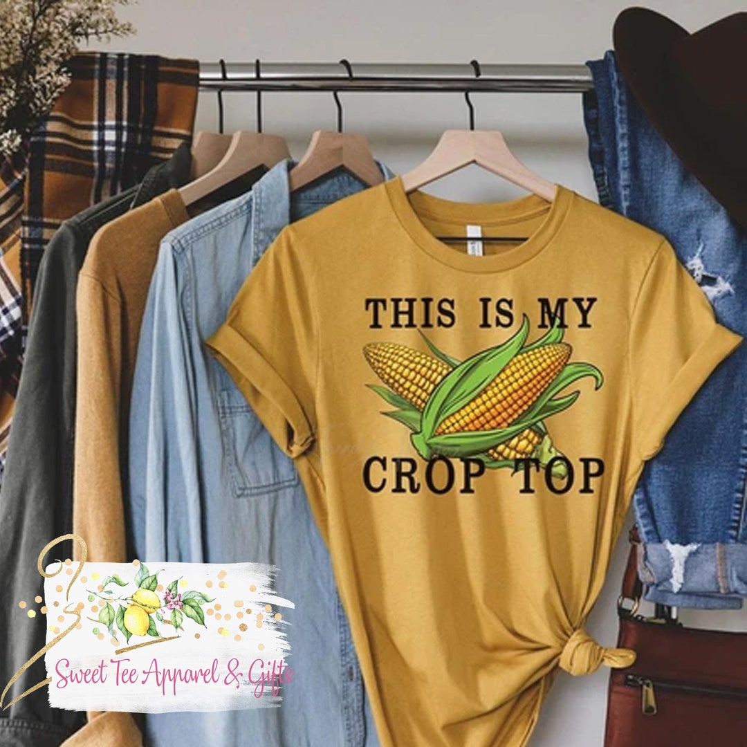 This is My Crop Top T-shirt - Local Grown Shirt - Home Garden T-shirt ...