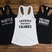 Workout Tank Gym Top Excuses Don't Burn Calories Gym Training Tee ...