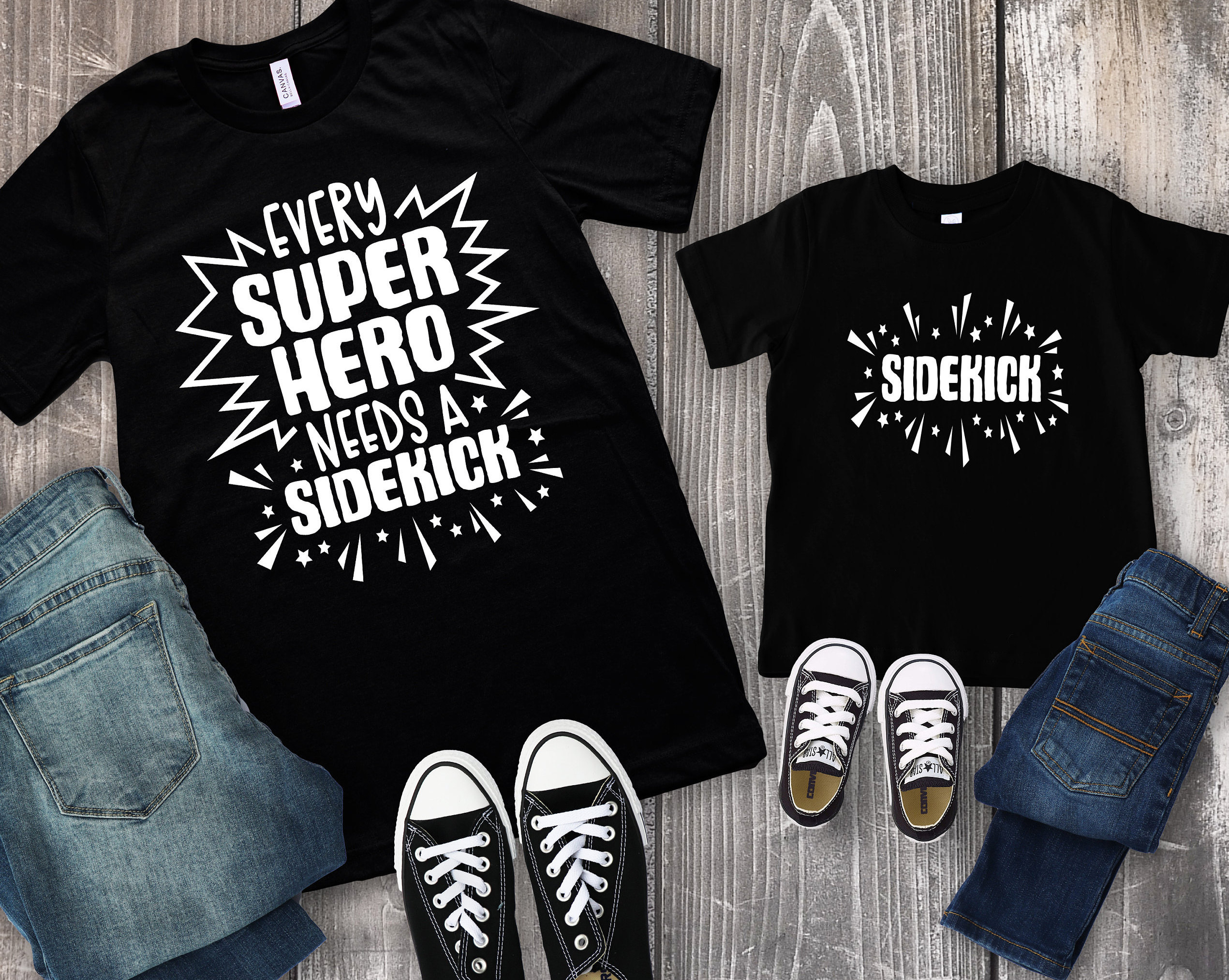 Every super hero needs a sidekick matching shirts Family | Etsy