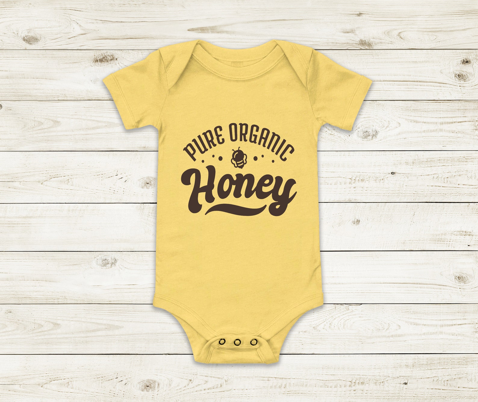 Honey Bee Baby Shirt Yellow Bodysuit Unique Baby Clothes - Etsy
