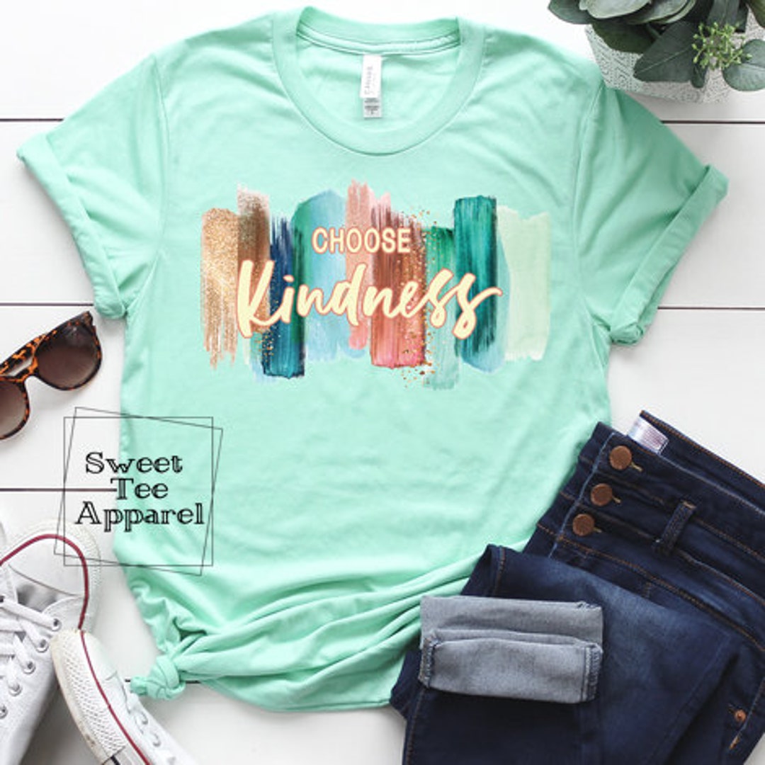 Choose Kindness T-shirt - Graphic Tee - Inspirational - Mint - Tshirt ...