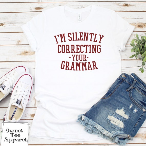 Camisetas De Gramática Camiseta Sinónimo Rolls Camisa Gramática