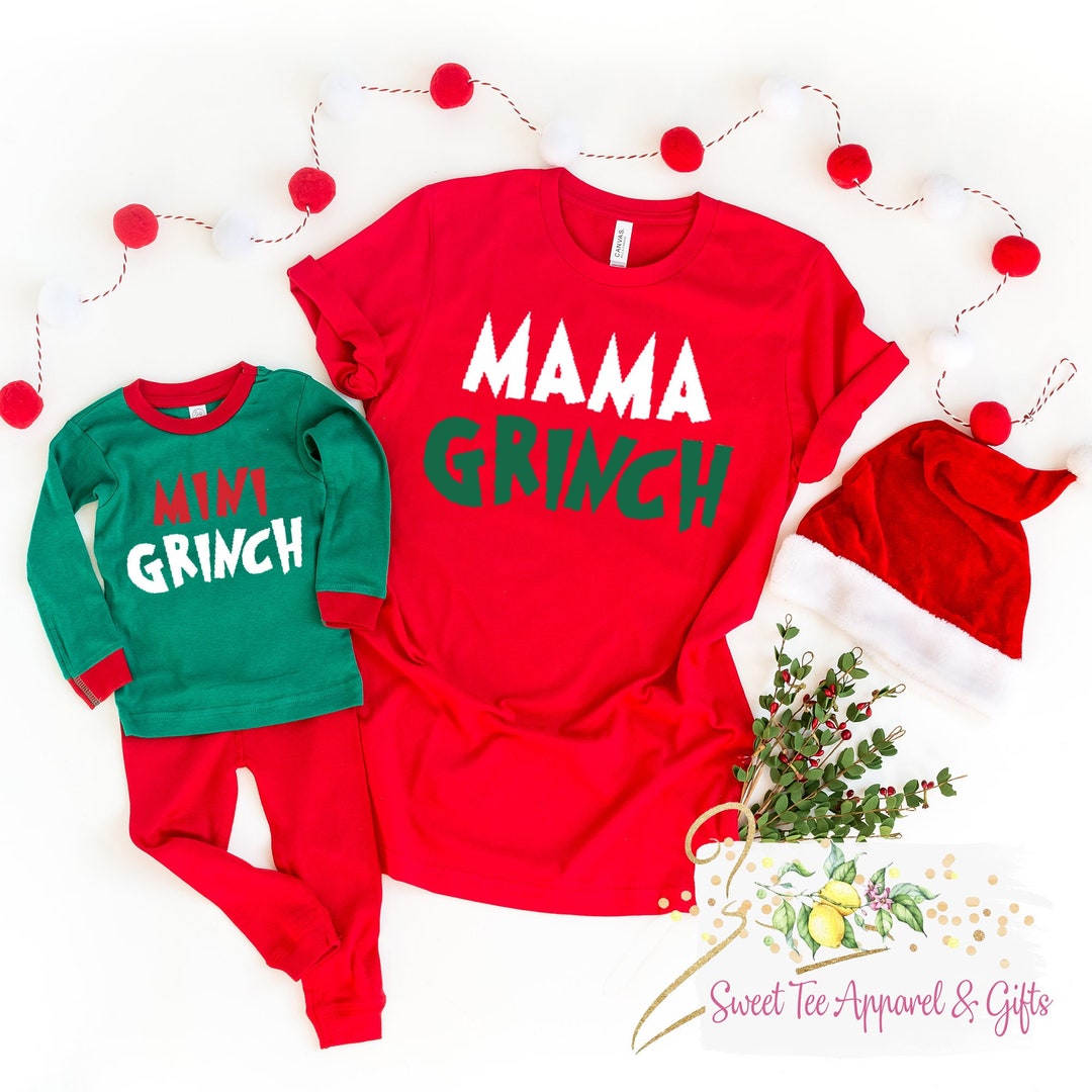 Mama Grinch Mini Grinch Shirts - Matching Shirts - Mommy and Me - Mom ...