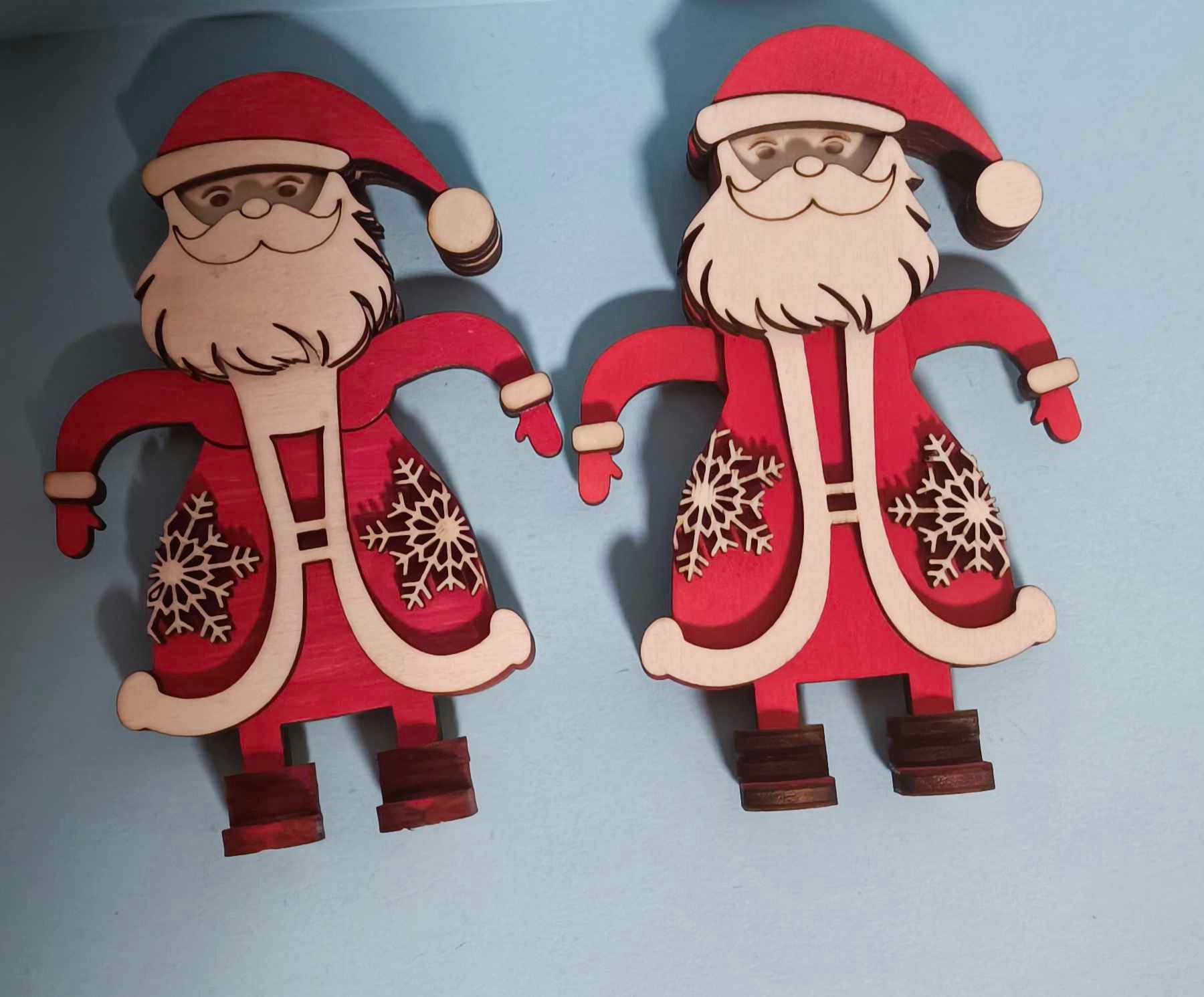 Santa Claus Designs 3mm and 4mm SVG DXF AI Pdf Laser Cut Download File ...