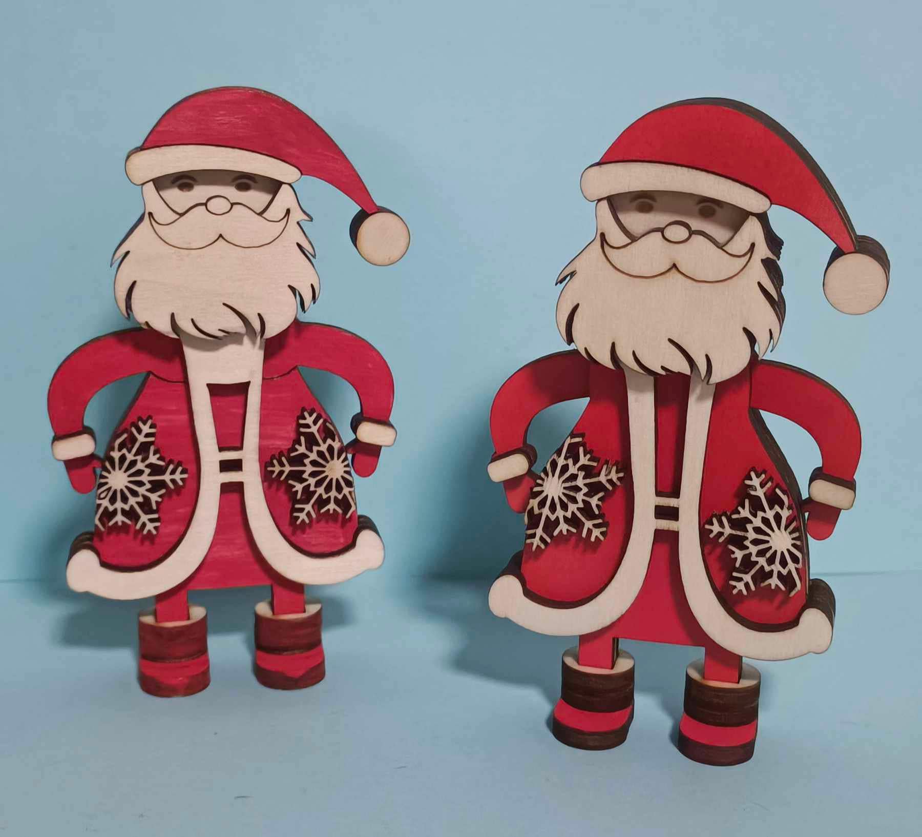 Santa Claus Designs 3mm and 4mm SVG DXF AI Pdf Laser Cut Download File ...