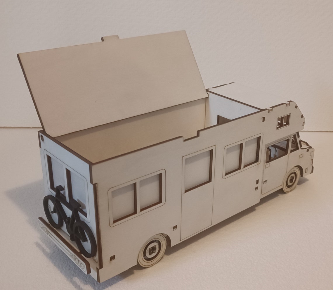 Camper Gift Box 4mm File 3d Laser Cut Design DXF SVG AI - Etsy