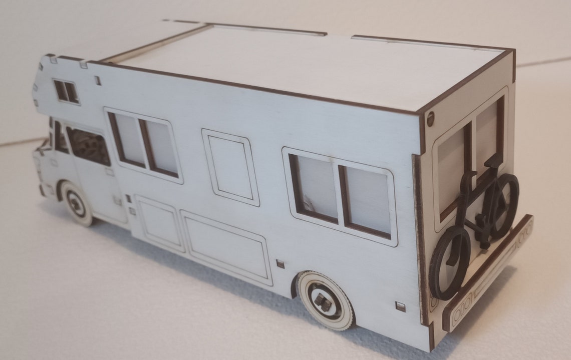 Camper Gift Box 4mm File 3d Laser Cut Design DXF SVG AI - Etsy