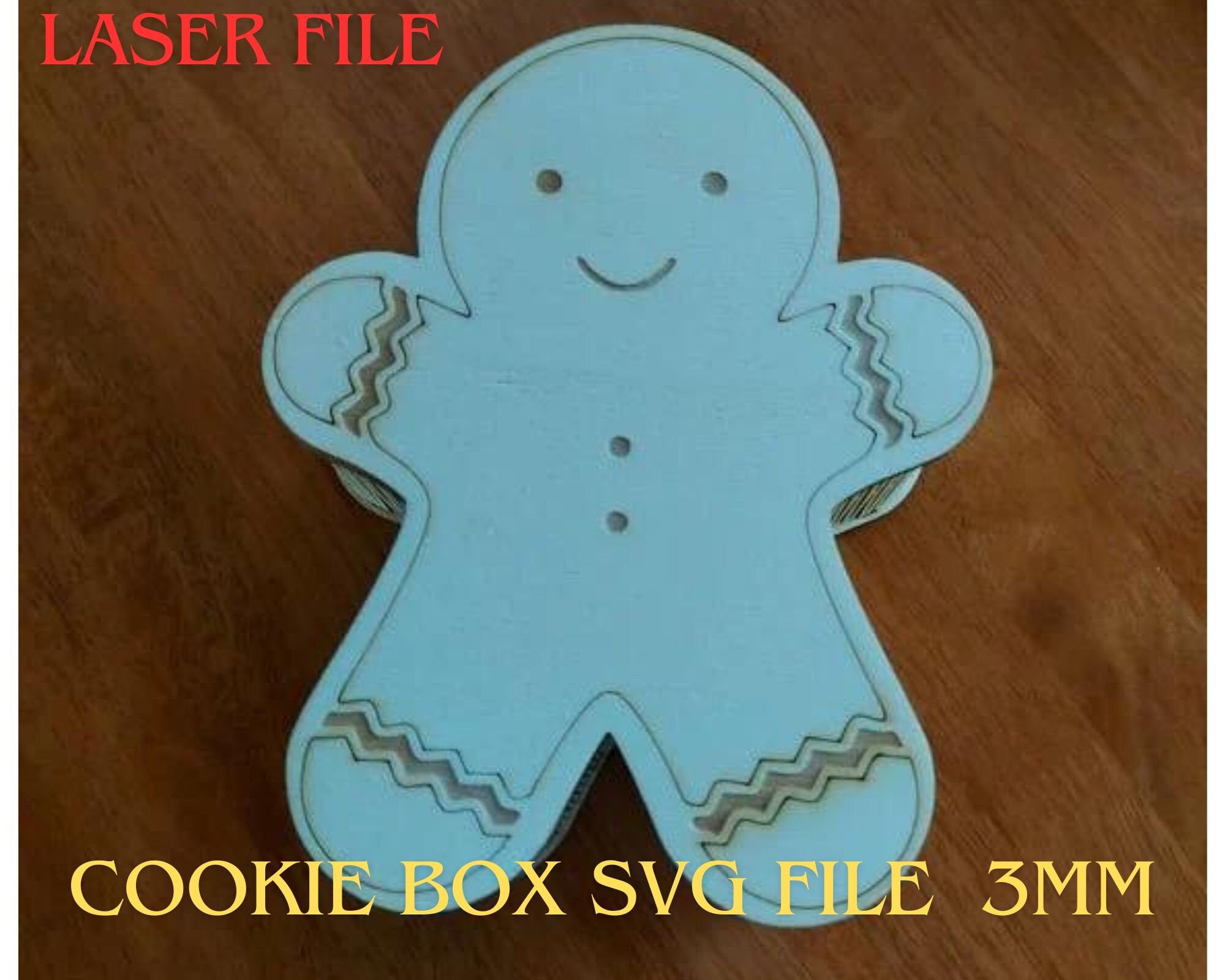 Cookie Box Svg File 3mm - Etsy