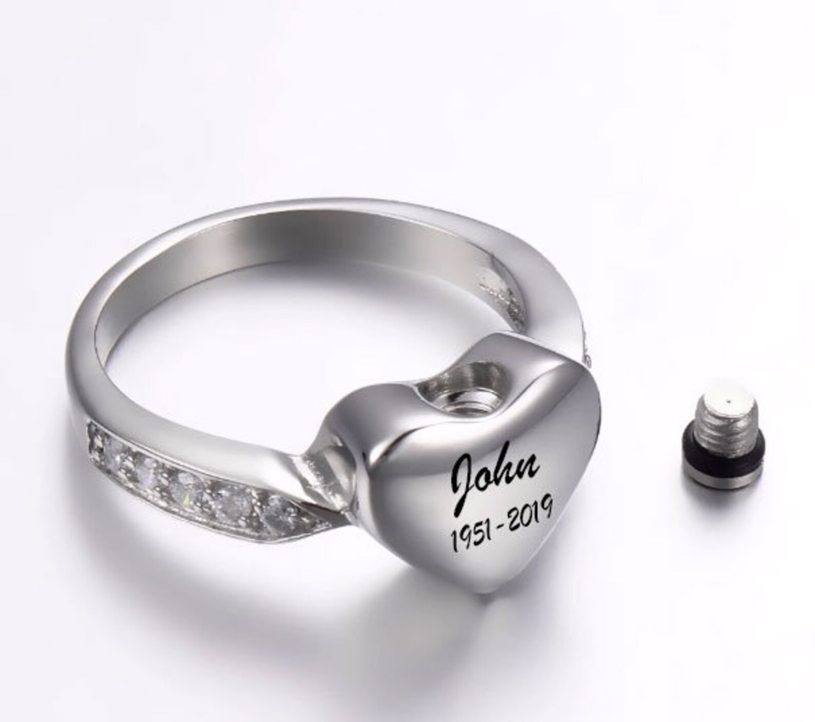 Pet Keepsake Ring-pet Urn Ring-memorial Jewelry-remembrance - Etsy