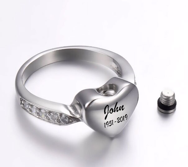 Pet Keepsake Ring-pet Urn Ring-memorial Jewelry-remembrance - Etsy