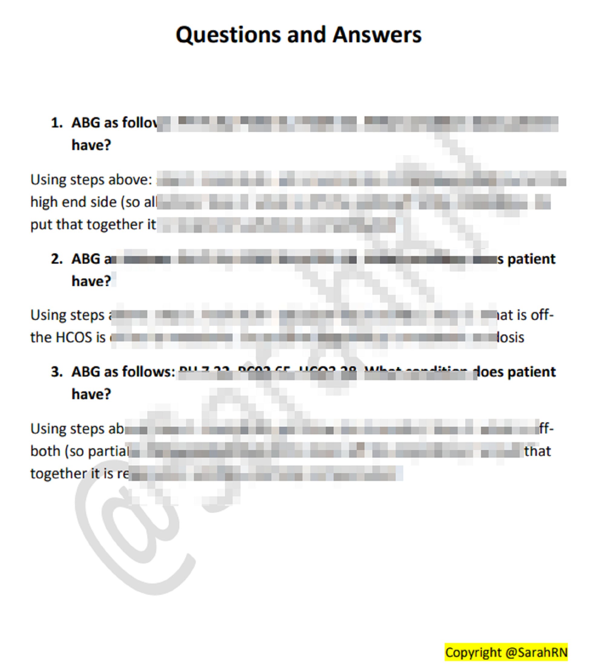 ABG / Arterial Blood Gases Cheat Sheet - Etsy
