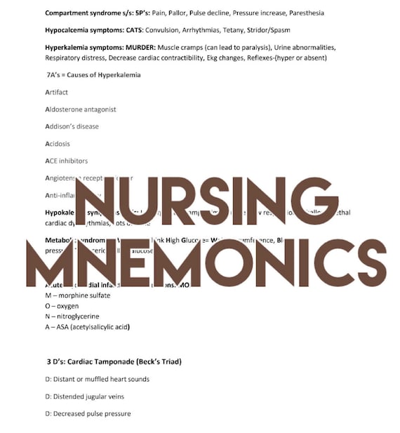Respiratory Mnemonics
