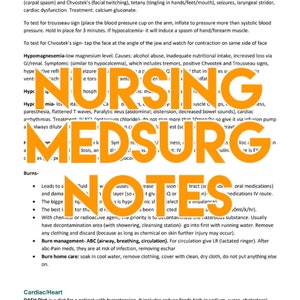 NCLEX-RN Review Summary Guide Notes - Etsy Canada