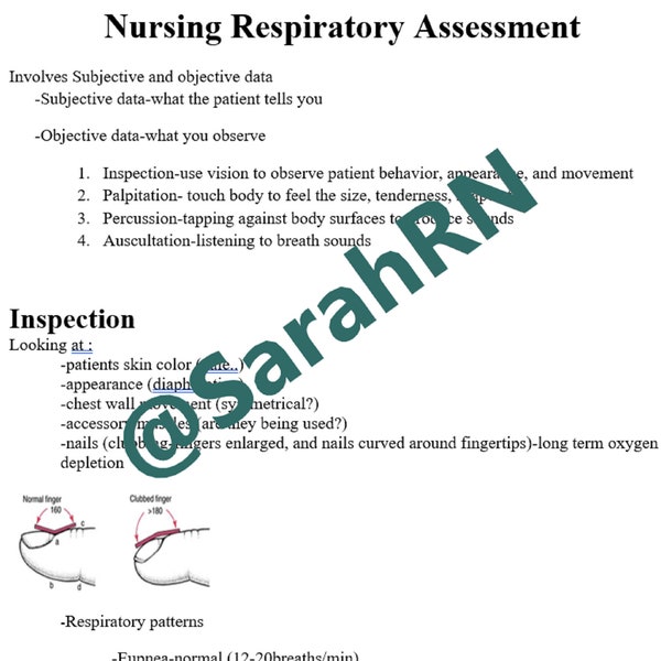 Nursing Assessment - Etsy