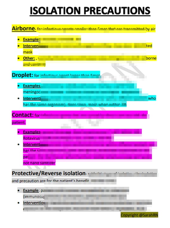Reverse Isolation Precautions Types Of Isolation Precautions Made
