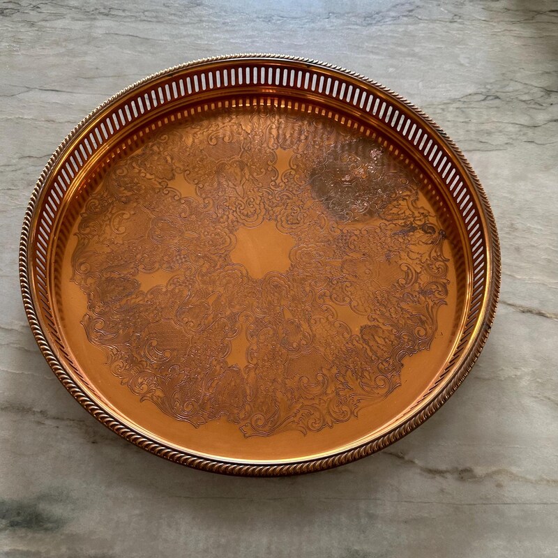 Large Copper Tray - Etsy