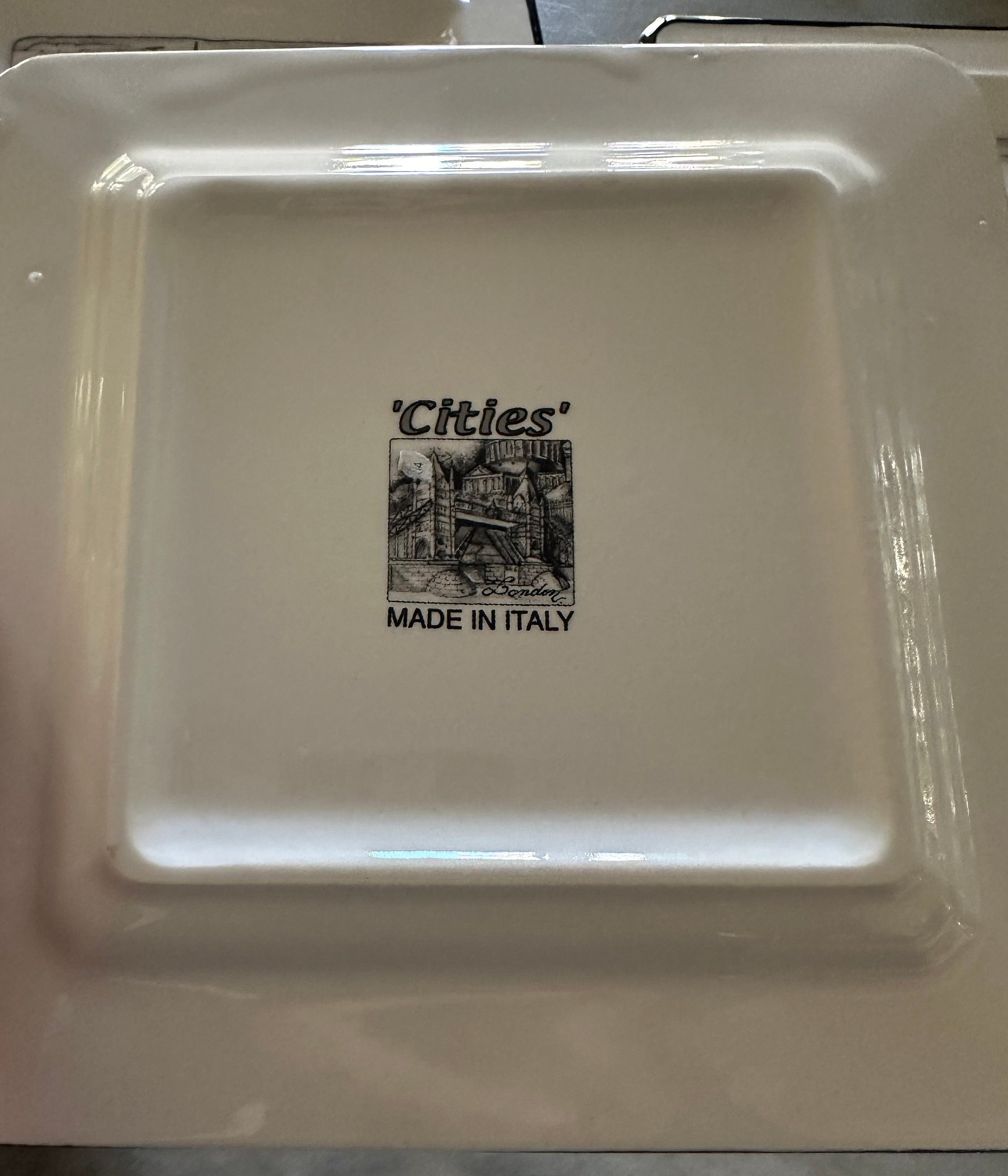 Brunelli Square "cities" Plates (set of 3: 2 NYC, 1 London) - Italy - Etsy