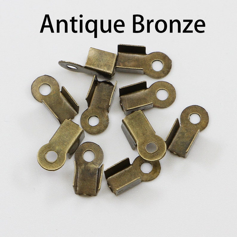 200pcs/lot Brass End Fasteners for Rhinestone Chain Fold Over - Etsy