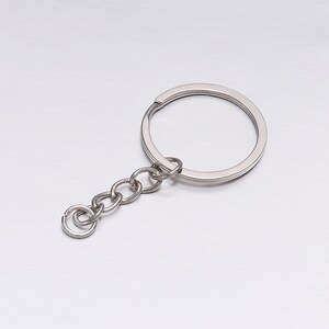 10 Pcs/lot Key Ring Key Chain Gold Rhodium Antique Bronze 60mm Long ...