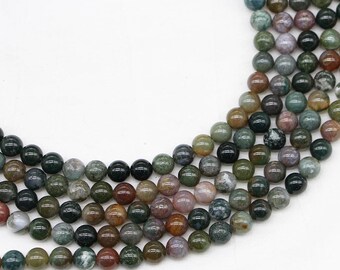 1strand/lot Natural Stone Phoenix Green Gold Bead Round Loose | Etsy