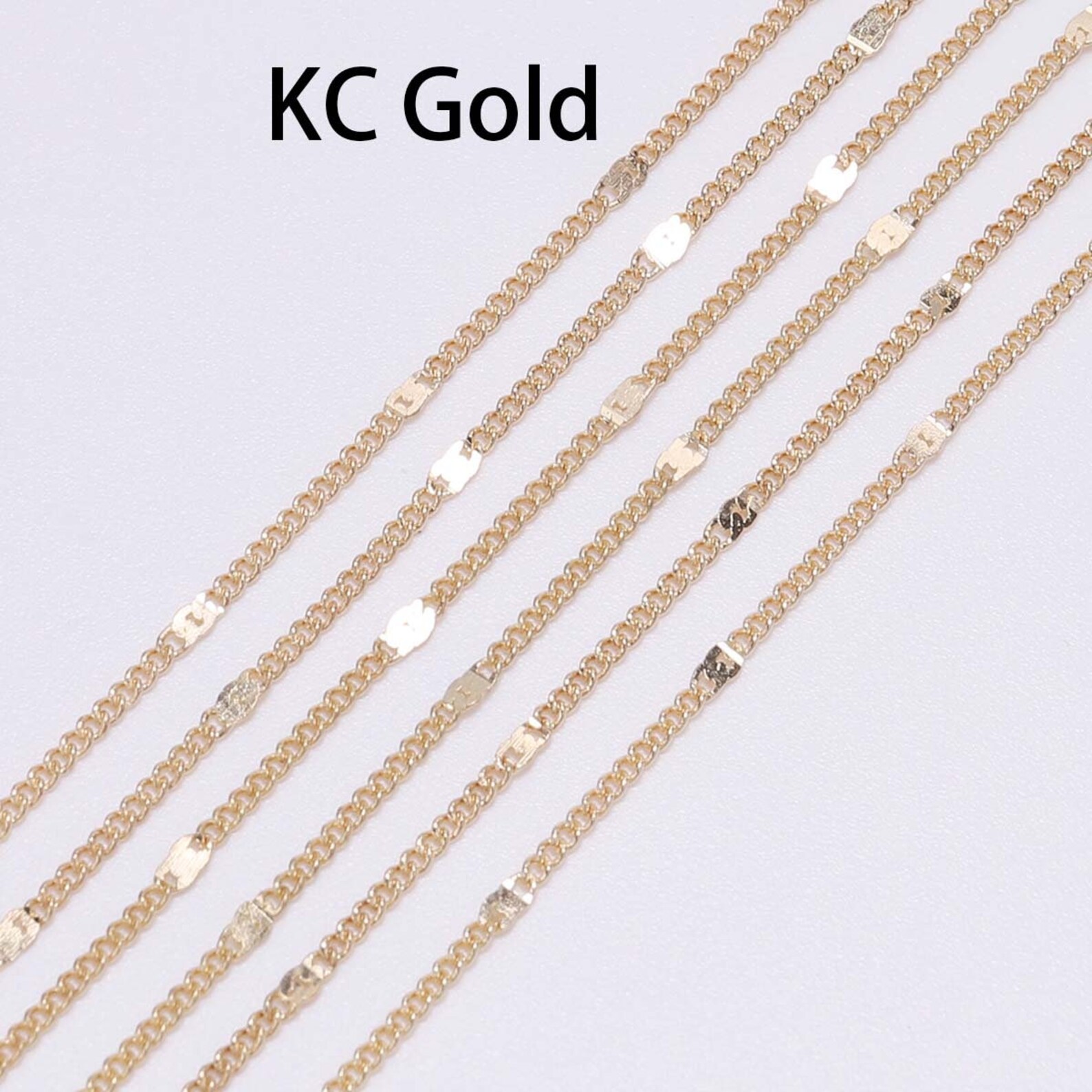 5m/lot Silver Gold 1.3mm 1.6mm 2.0mm Link Chain Plated Brass - Etsy