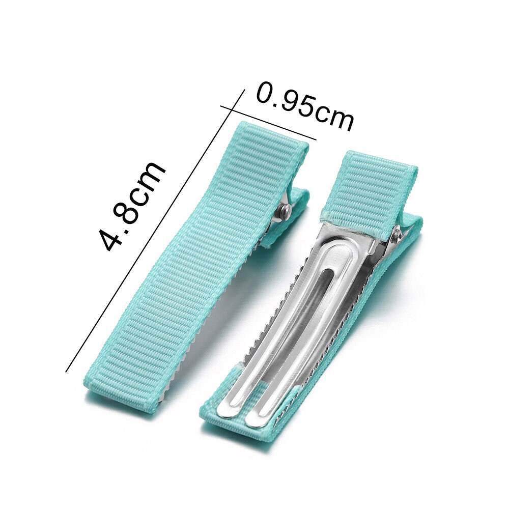 10pcs/lot Colorful Fabric Hair Clip Base Hairclips Webbing - Etsy