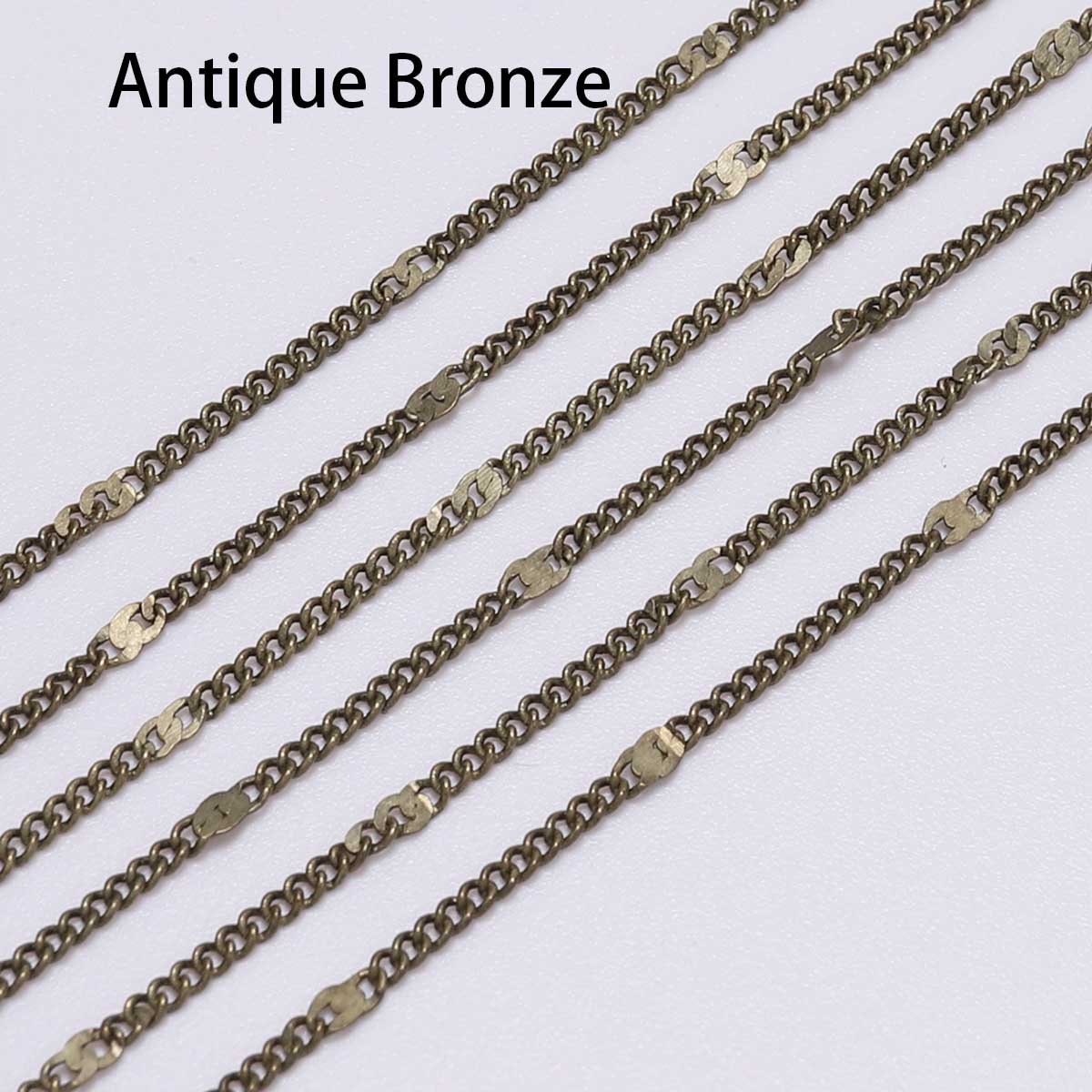 5m/lot Silver Gold 1.3mm 1.6mm 2.0mm Link Chain Plated Brass | Etsy