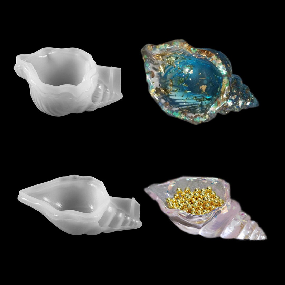 1pcs 3D Ocean Conch Shell Resin Molds Makeup Sponge Egg - Etsy Denmark