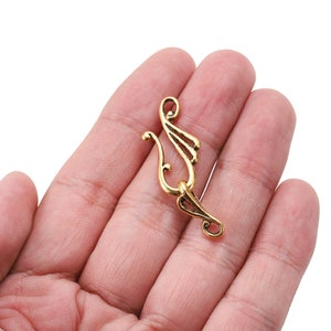 10pcs Antique Bronze Gold Musical Note Shape Zinc Alloy Toggle Clasps ...