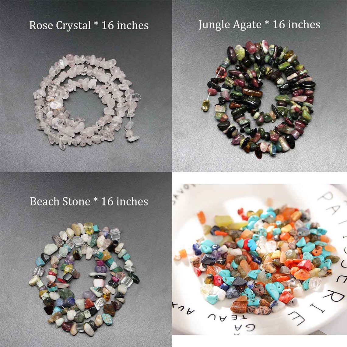 1strand/lot 16 inch Natural Stone Beads Chips Bead 5-8mm | Etsy