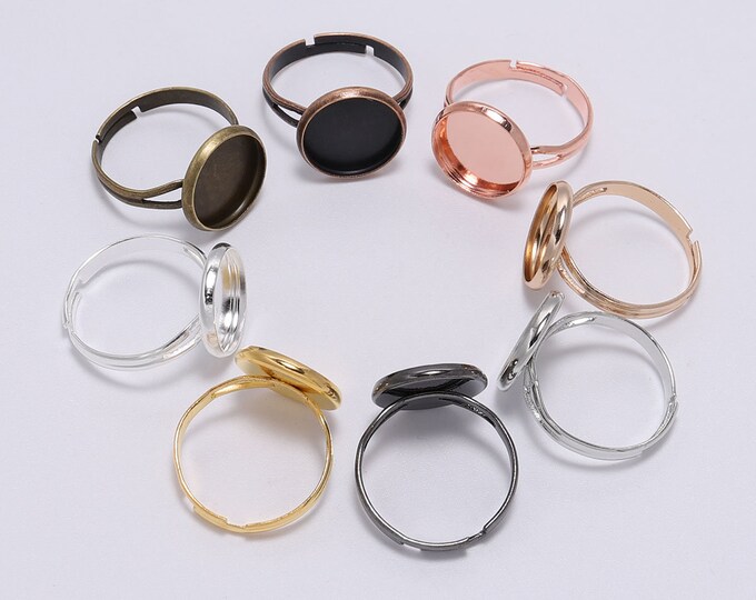 5pcs/lot Keychain With Pendant Bezel Blank Fit 25mm Cameo | Etsy