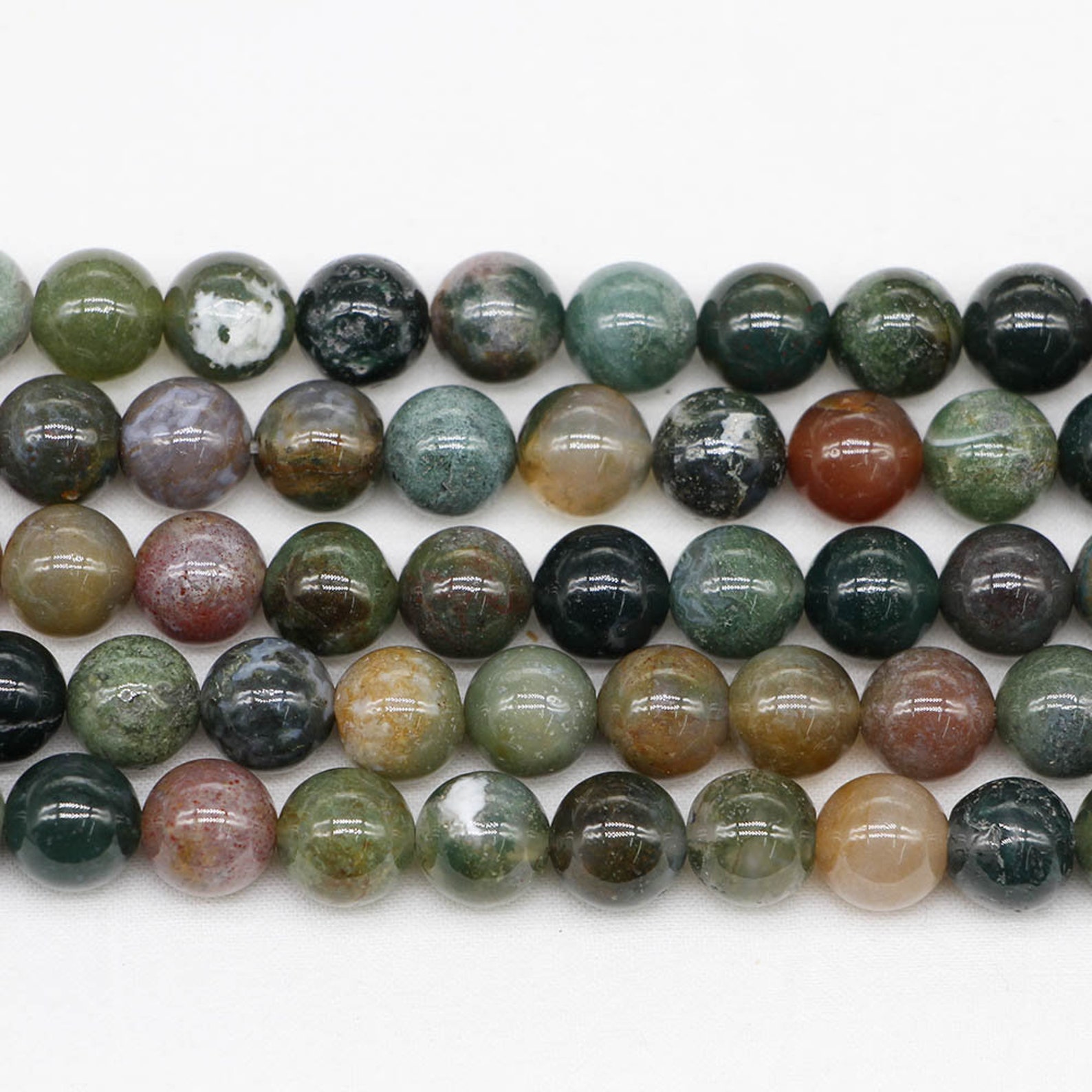 1strand/lot 4/6/8/10/12mm Natural Stone Indian Agates Bead - Etsy