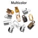 200pcs/lot Brass End Fasteners for Rhinestone Chain Fold Over Crimp ...