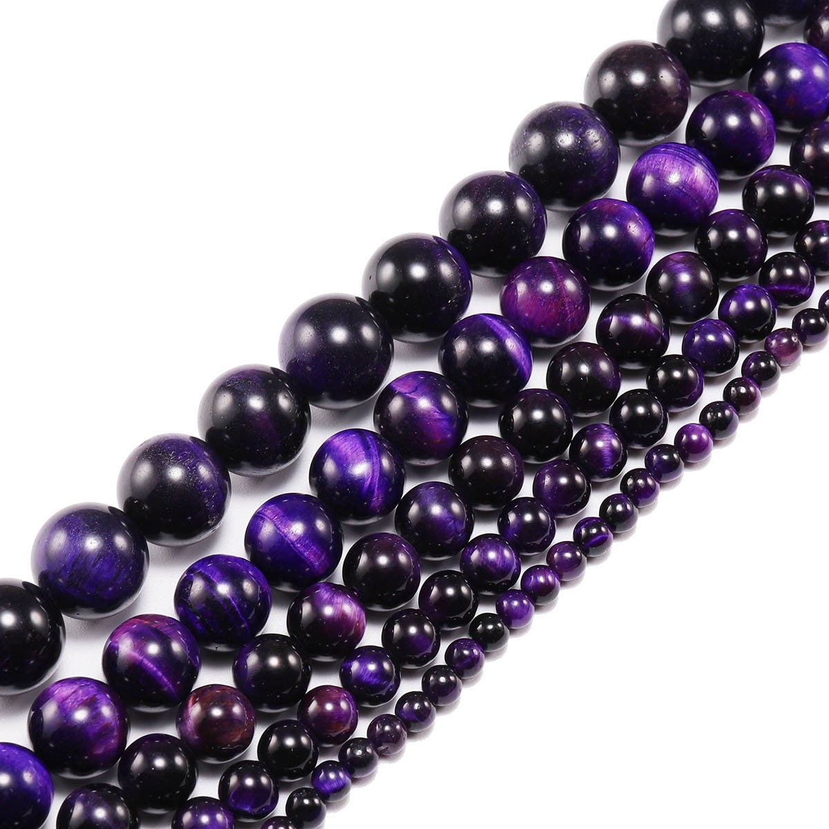 1strand/lot 4 6 8 10 12mm AAA Natural Stone Purple Tiger Eye - Etsy