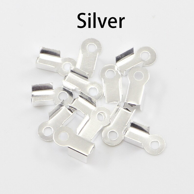 200pcs/lot Brass End Fasteners for Rhinestone Chain Fold Over - Etsy