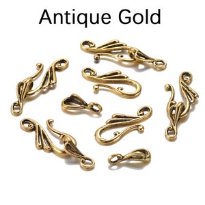 10pcs Antique Bronze Gold Musical Note Shape Zinc Alloy Toggle Clasps ...