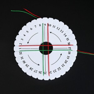 2pcs Round Square Knitting Cord Disc Disks Rope Weaving - Etsy