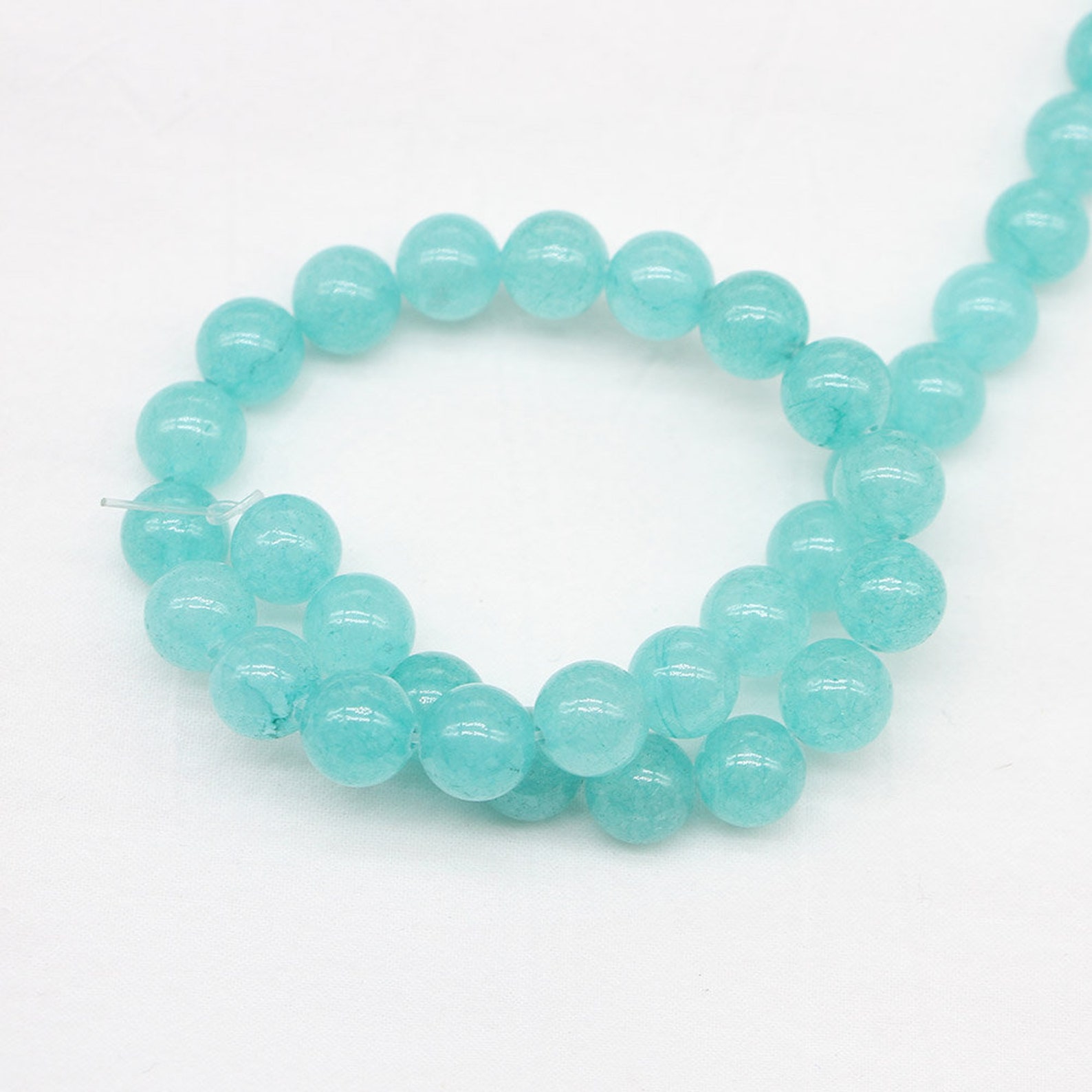 1strand/lot 4/6/8/10/12 mm Amazonite Color Lake Blue Natural | Etsy