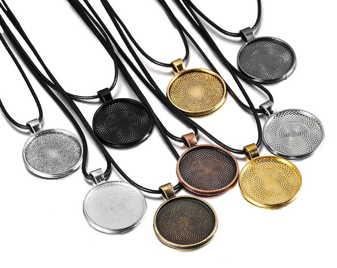 5pcs/lot Keychain With Pendant Bezel Blank Fit 25mm Cameo | Etsy