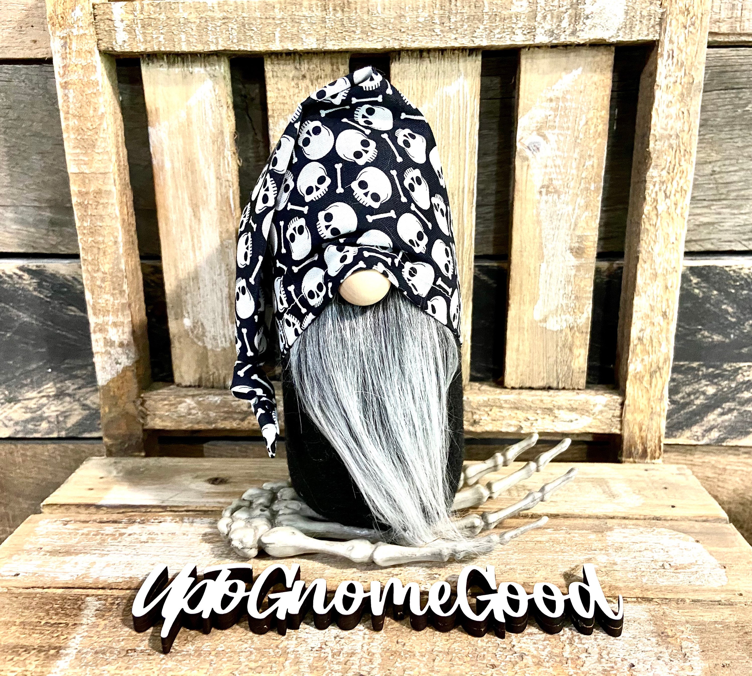 Skull Gnome/Halloween Gnome/Skeleton Gnome | Etsy